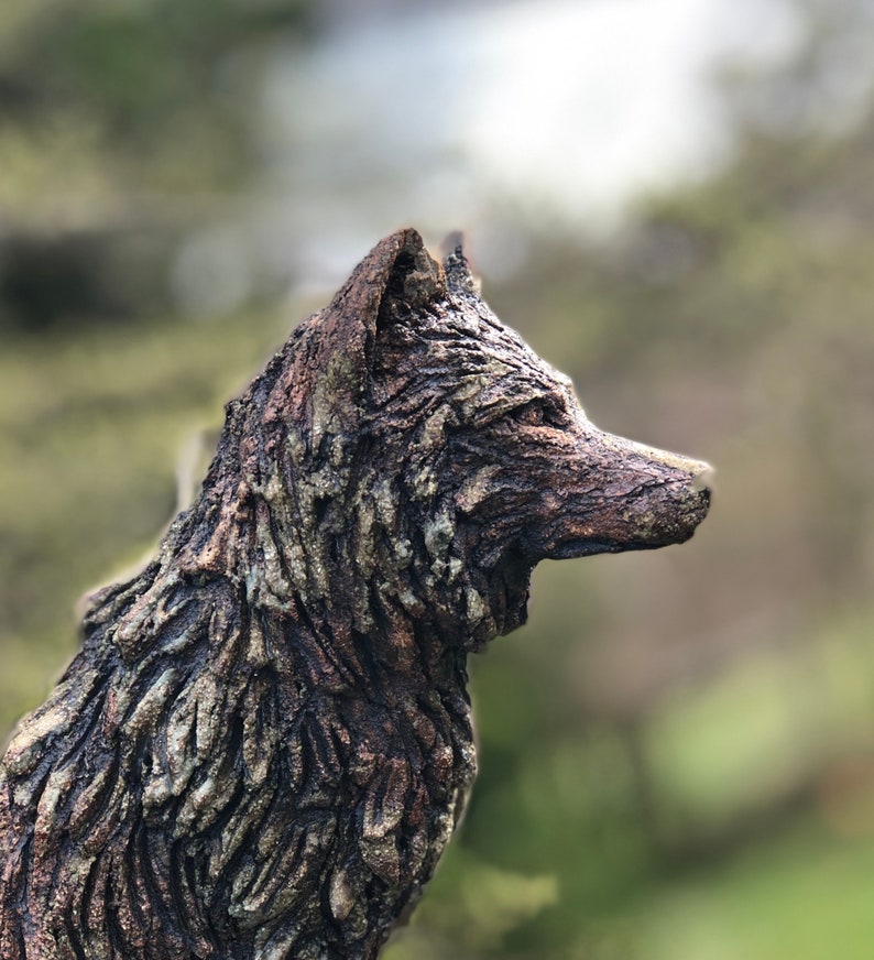 Wolf Sculpture in Ceramic by Paul Szeiler - Etsy