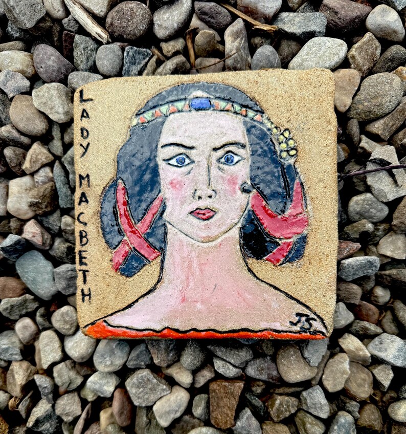 Lady Macbeth Ceramic Tile - Etsy