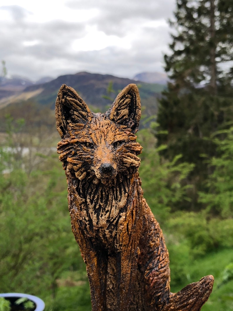 Fox Sculpture in Ceramic by Paul Szeiler - Etsy UK
