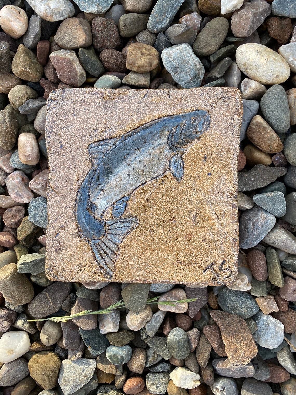 Salmon Tile - Etsy UK