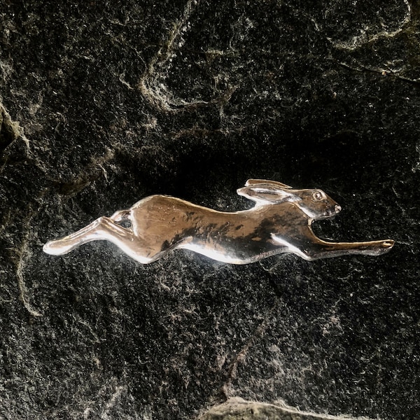Hare Pin - Etsy UK