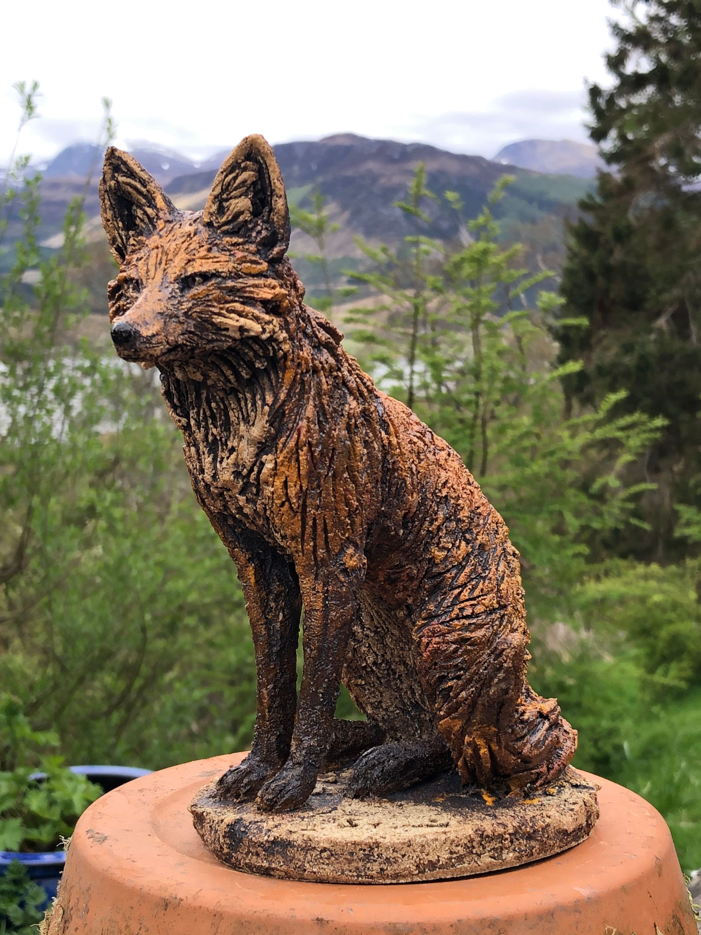 Fox Sculpture in Ceramic by Paul Szeiler - Etsy