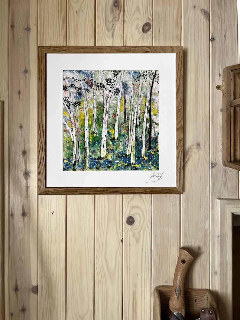 Birch Tree Framed Print - Etsy