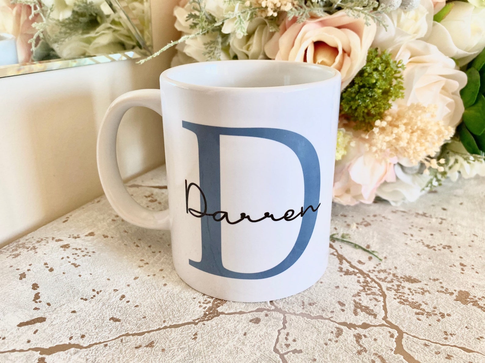 Personalised Letter Mug Initial Mug Personalised Mug Custom - Etsy UK