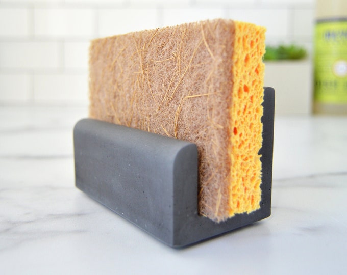 Concrete Sponge Holder Kitchen Sink Sponge Holder - Etsy