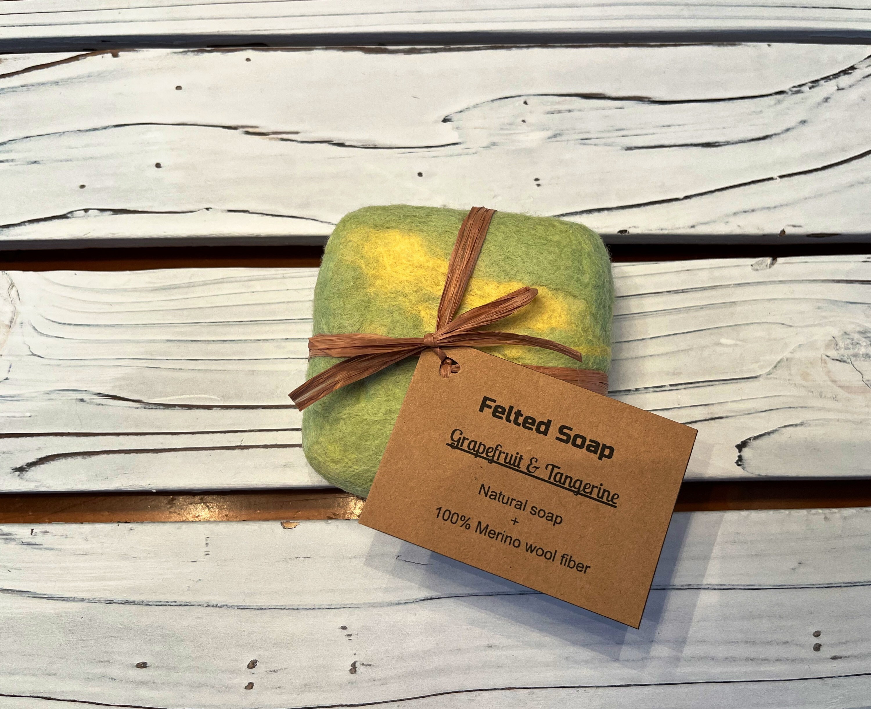 Felted Soap Bar. Natural Soap Bar Covered by 100% Merino Wool Felt ...
