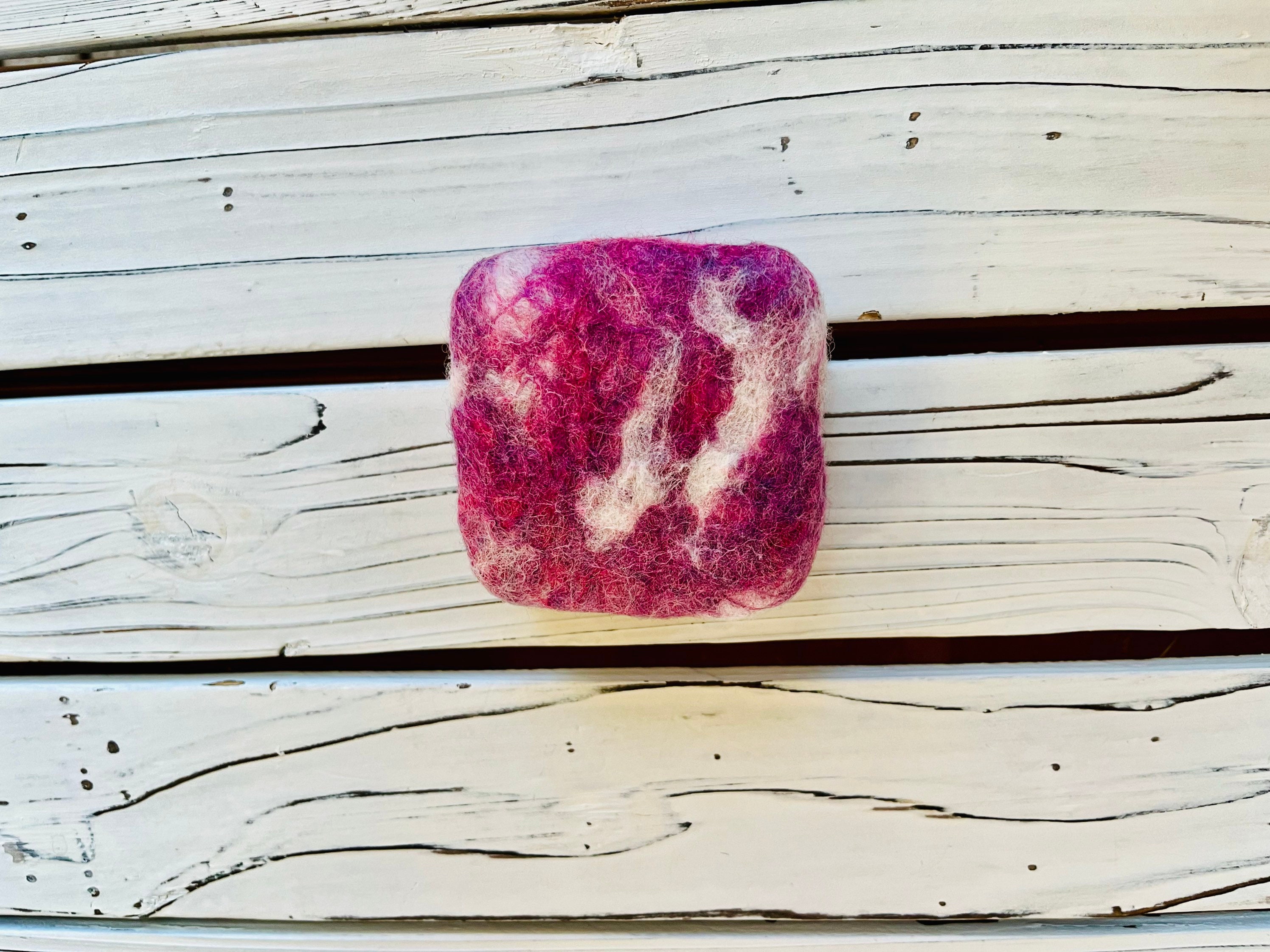 Felted Soap Bar. Natural Soap Bar Covered by 100% Merino Wool Felt ...