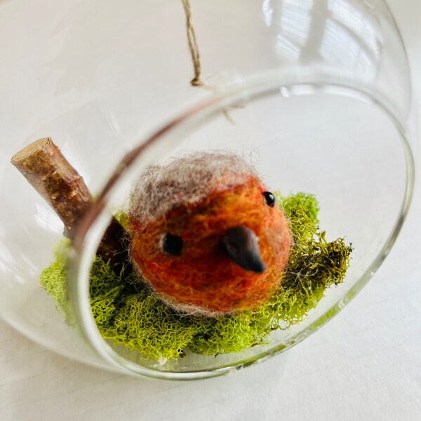 Needle Felted Robin - Etsy