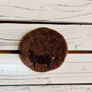 Handmade Wet Felted Coaster, Wet Felted Coaster, Flower or Animal ...