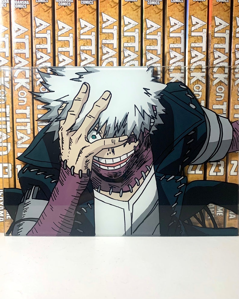 Blue Flame Villain (ver.2) Anime Glass Painting - Etsy