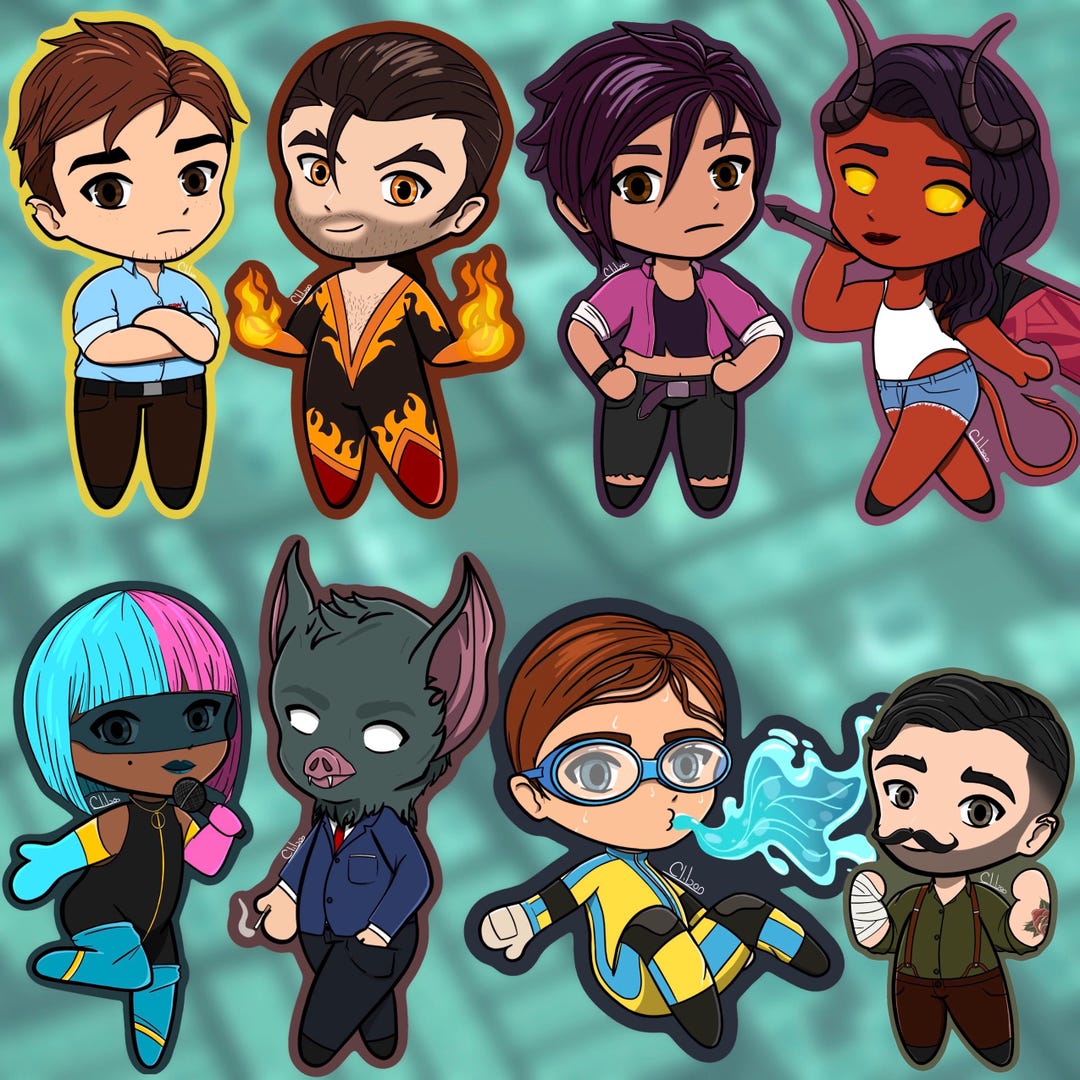 Dispatch Chibi Stickers - Etsy