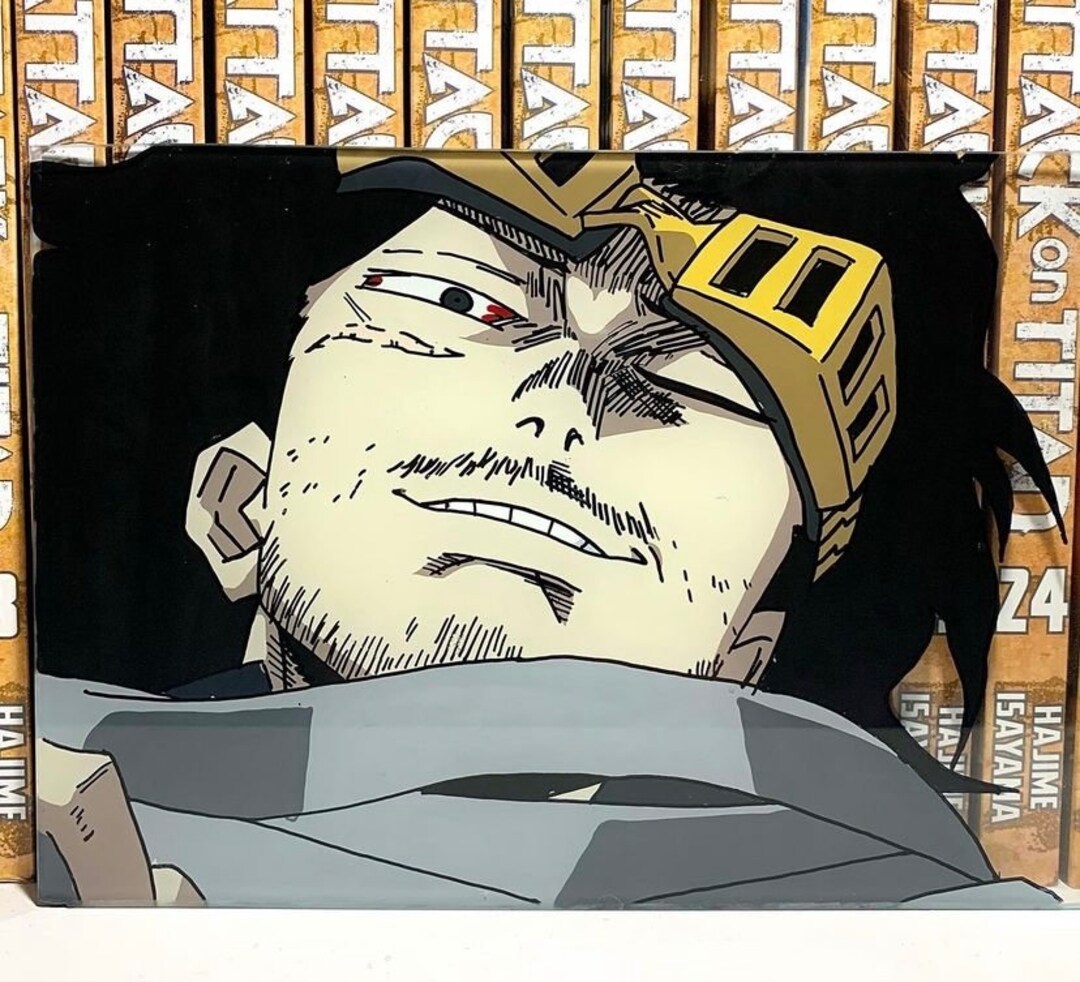 Pro Hero Teacher Anime Glass Painting - Etsy