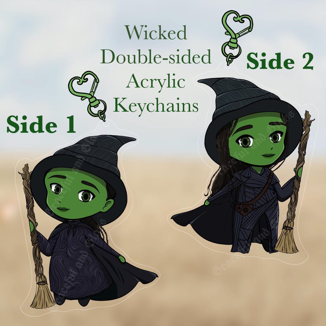 Wicked Chibi Acrylic Charms (PRE-ORDER Ships Early May) - Etsy
