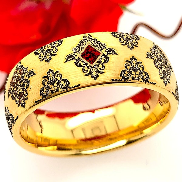 Tungsten Ruby Ring - Etsy