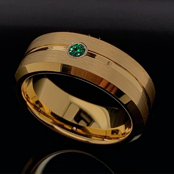 Men Emerald Ring - Etsy
