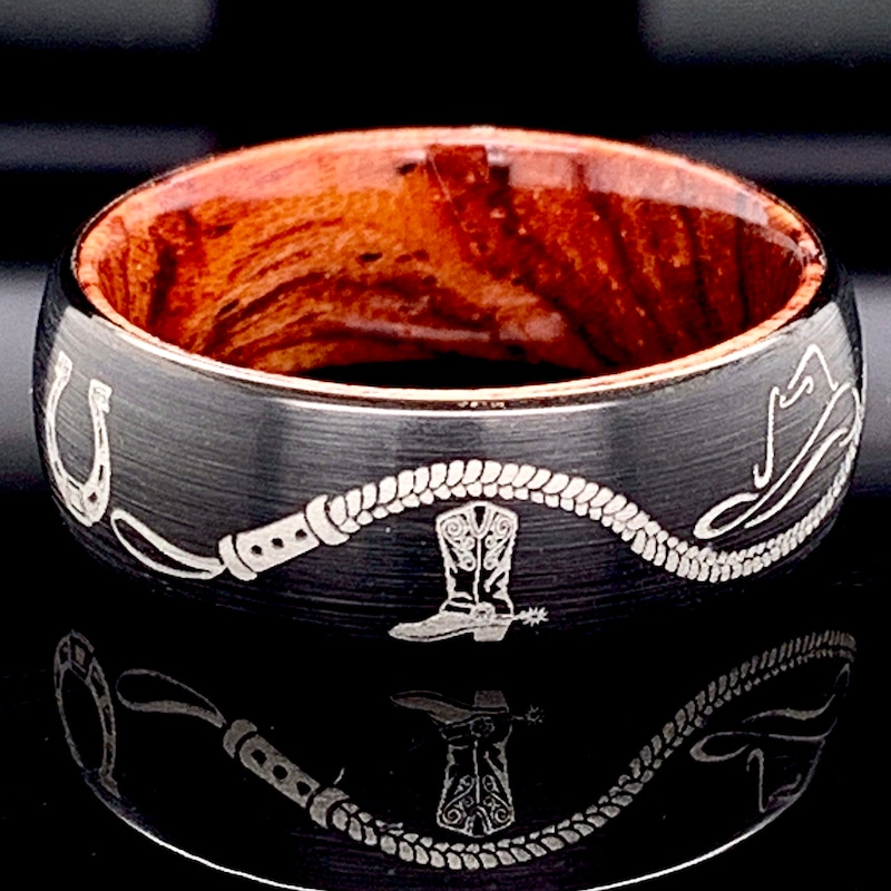 Western Wedding Rings - Etsy