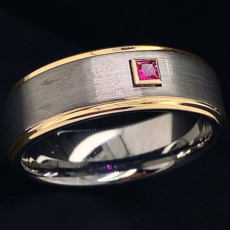 Tungsten Ruby Ring - Etsy