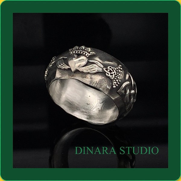 Men Claddagh Ring - Etsy