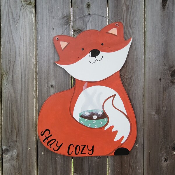 Fox Door Hanger - Etsy