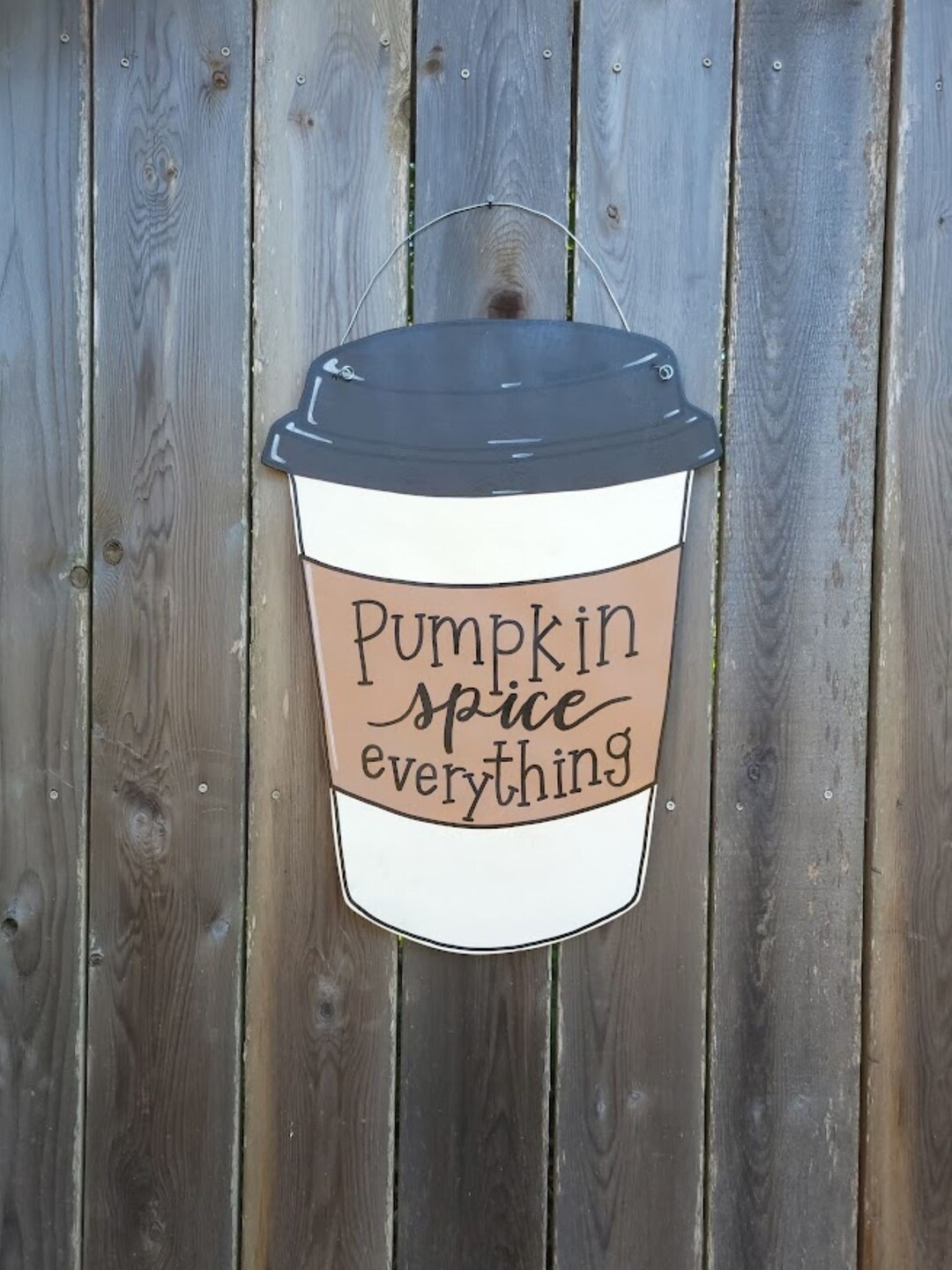 Coffee Cup Wooden Door Hanger, Customizable - Etsy