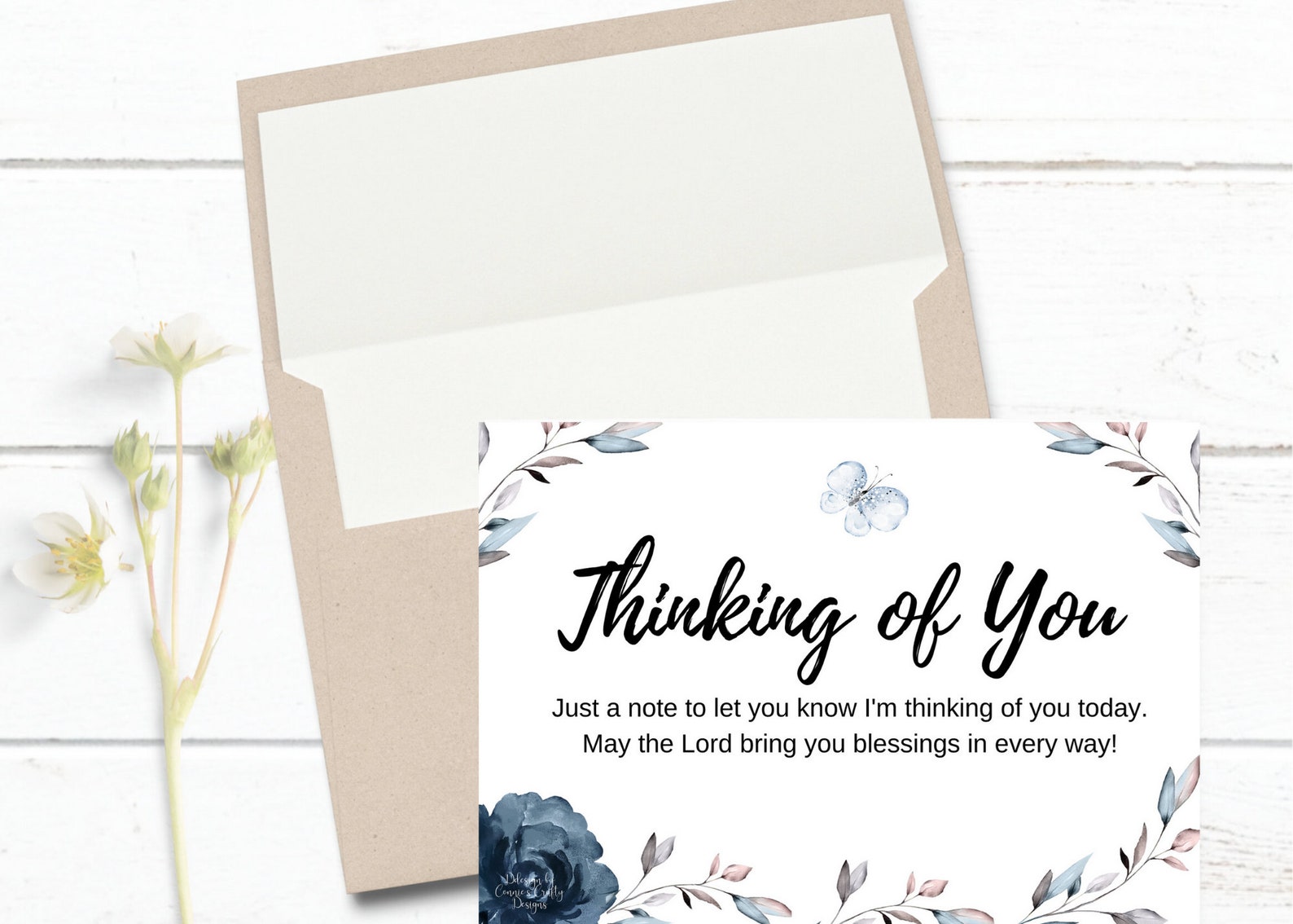 Instant Download Thinking of You Card, Words of Encouragement, Sympathy ...