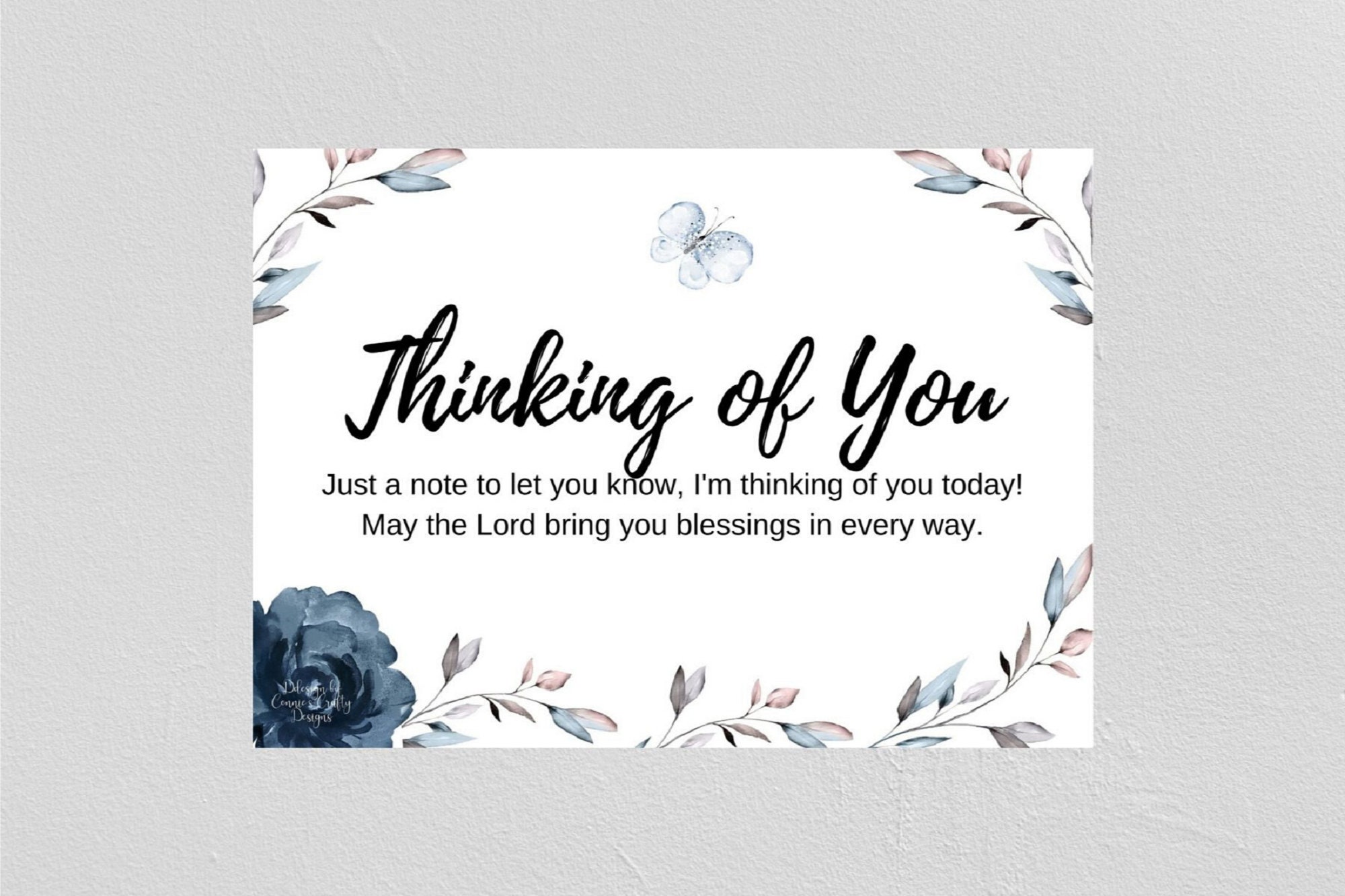 Instant Download Thinking of You Card, Words of Encouragement, Sympathy ...