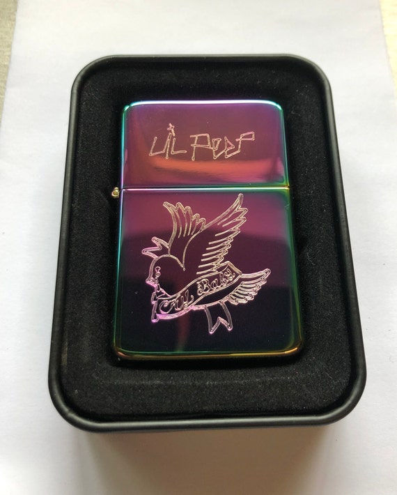 Lil Peep Solid Brass Lighter in a Rainbow Finish & Gift Tin | Etsy