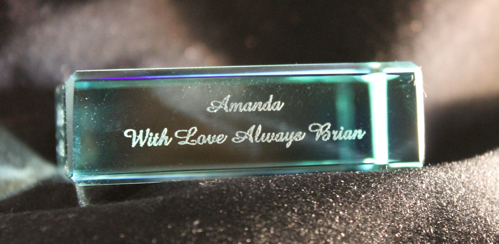 Go Maith Agat Irish thank You in Irish Token Glass Keepsake personalise ...