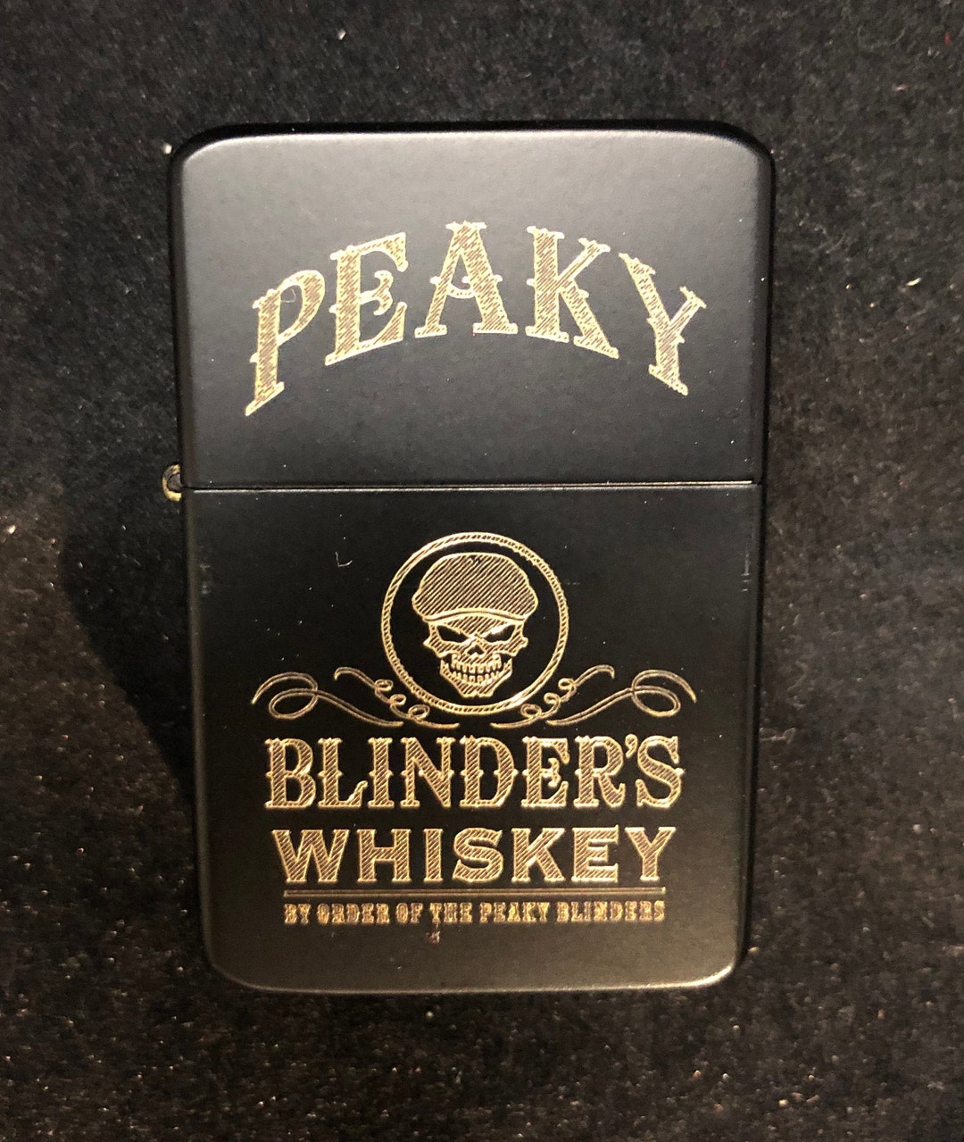 Peaky Blinders Skull Solid Brass Lighter in Black & Gift Tin - Etsy