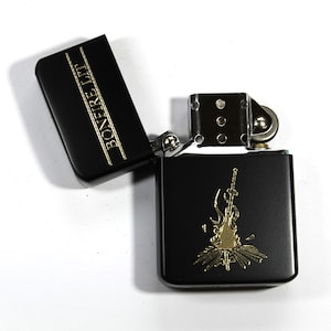 Dark Souls BONFIRE LIT Brass Lighter Finished in Black *free Engraving ...