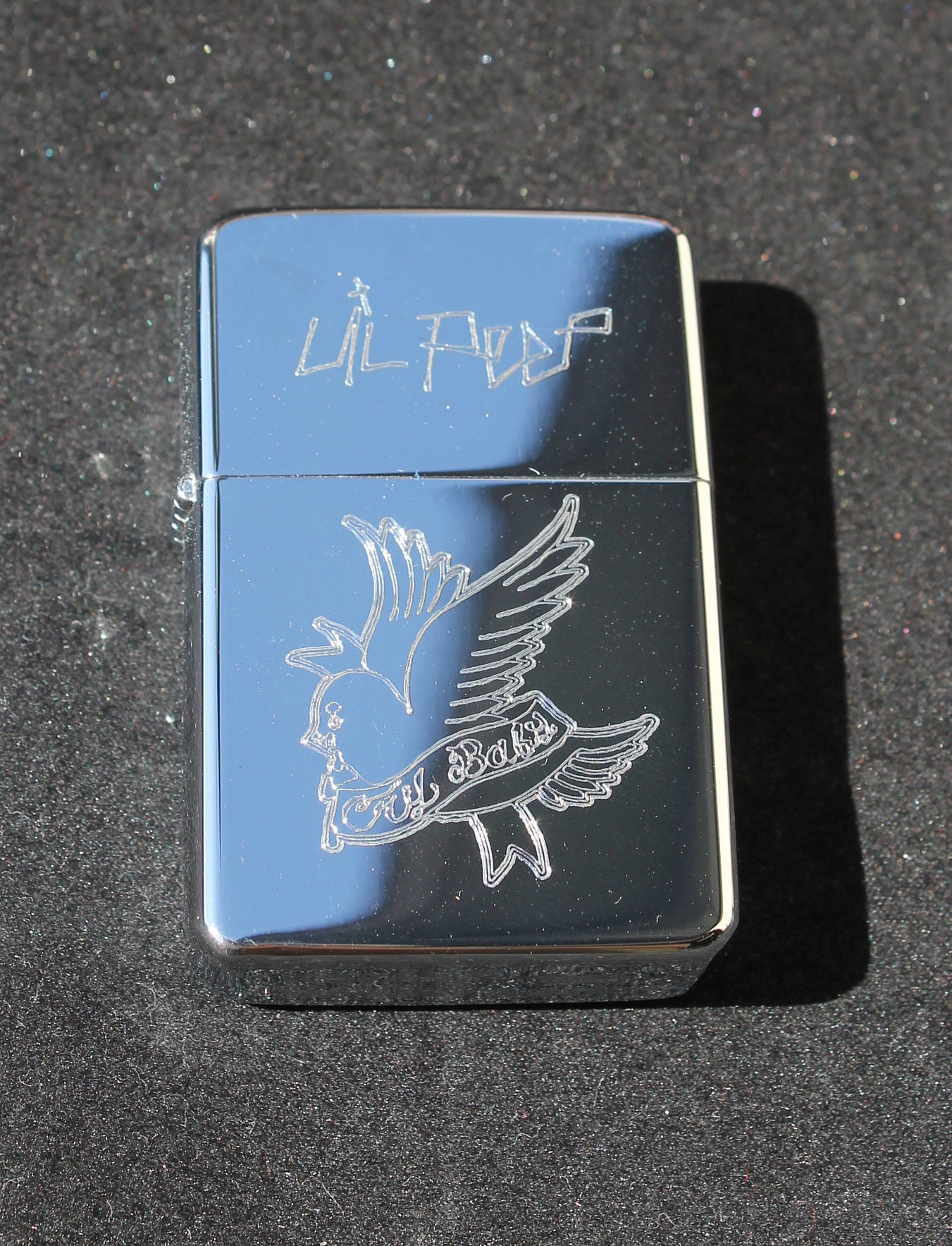 Lil Peep Solid Brass Lighter in a Chrome Finish & Gift Tin- FREE ...