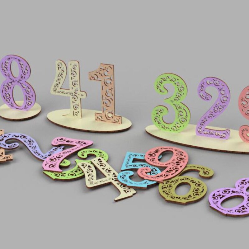 Table Number Stamps - Etsy