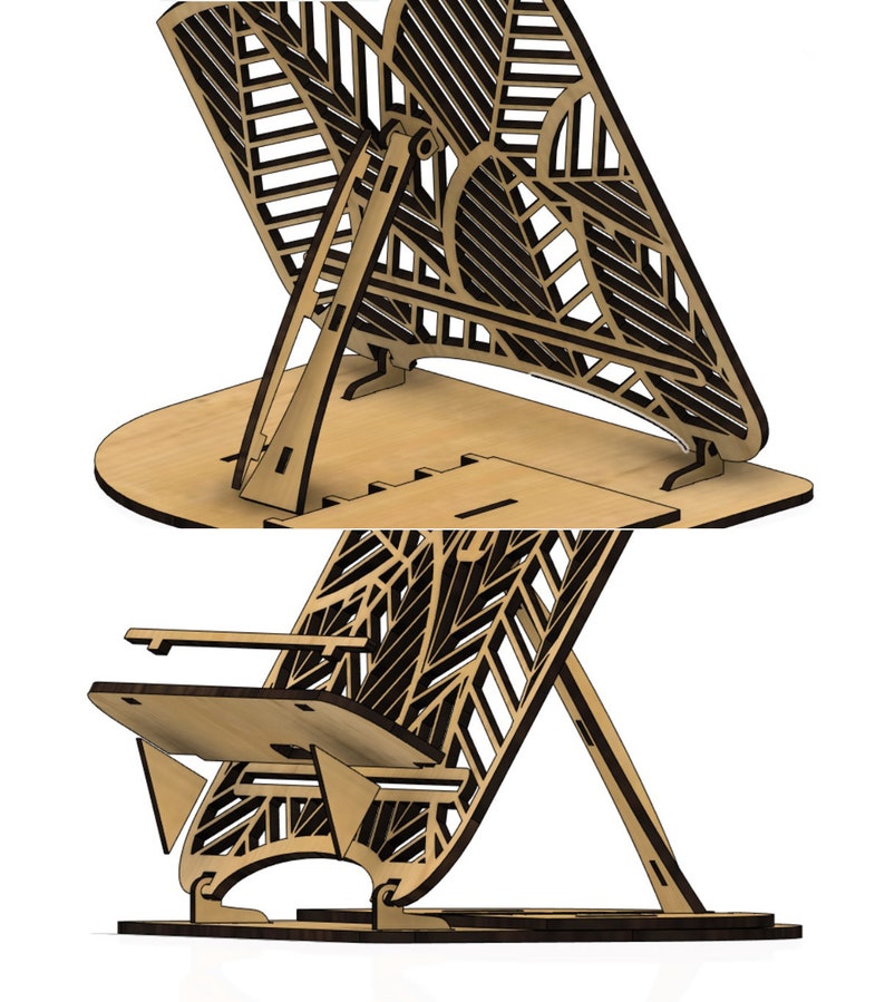 Bundle 3d Laser Cut File Book Stand Svg Cdr Dxf Vector Files | Etsy