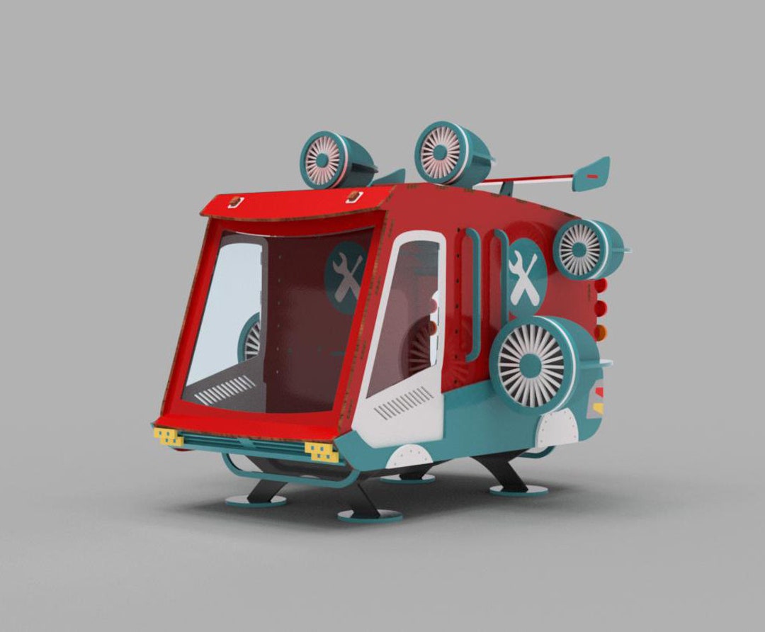 Fantasy Bus Animal House 3d Laser Files Dog Bed Cat Bed Dog Furniture ...