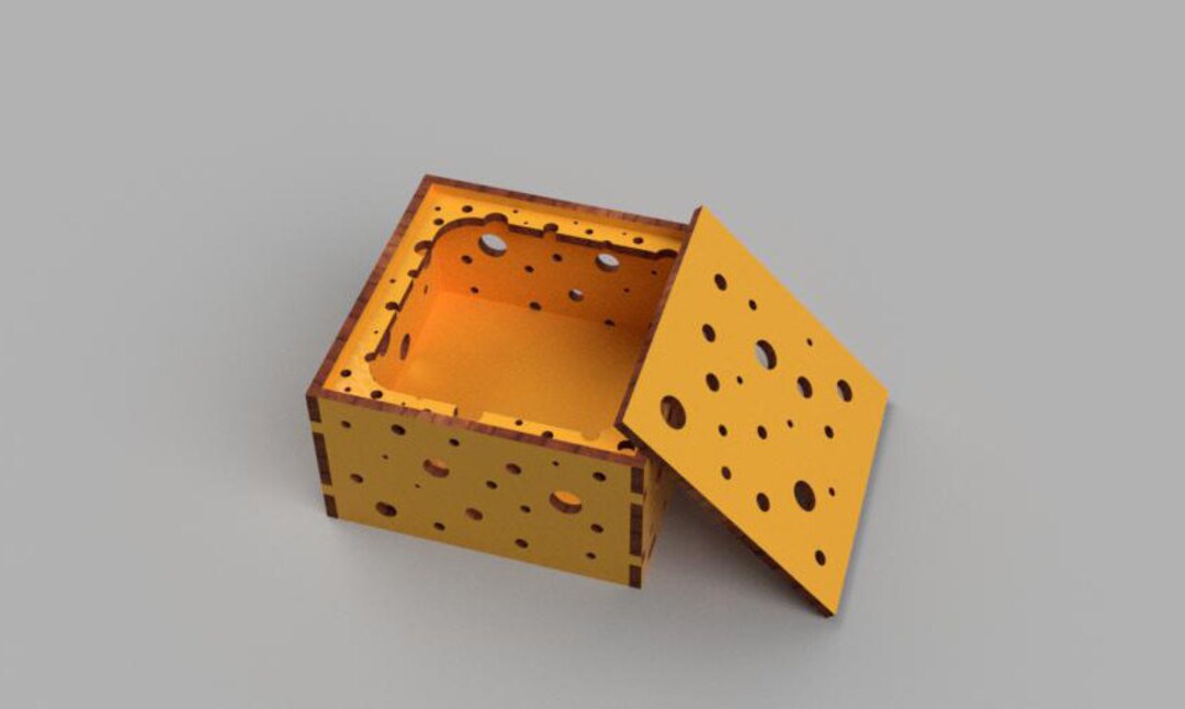 Cheese Laser Cut Box Svg Set of 3 Vector Cutting Plan Cheese Gift Box ...