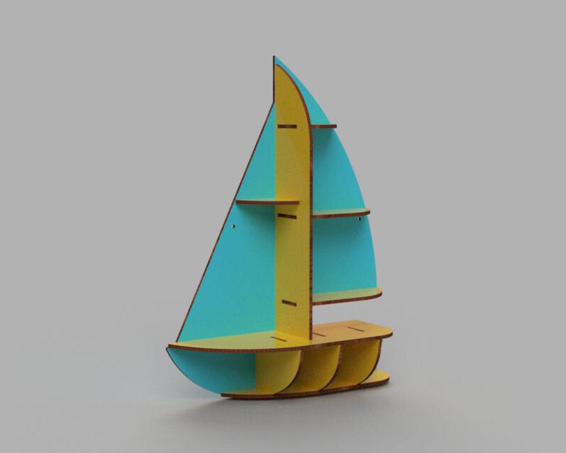 Wall Shelf 3D Model Puzzle File 3D Cdr Dxf Vector Cnc Files - Etsy