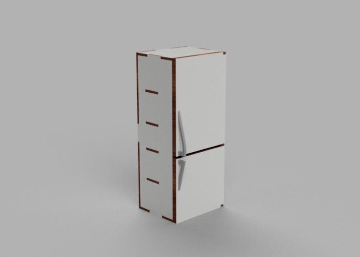 Vector File Toy Refrigerator Laser Cut Plan Glowforge Svg Fridge ...