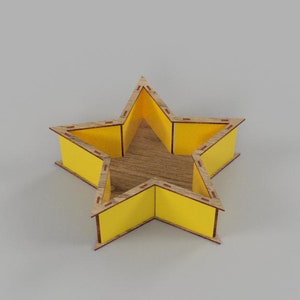Star Box Laser Cut Files Glowforge SVG Laser Box Files Wooden Star Box ...