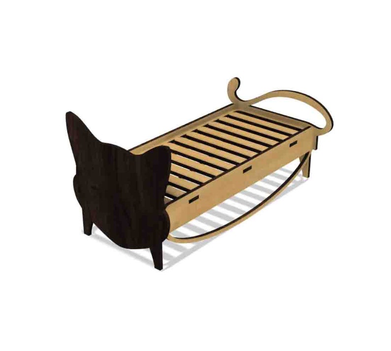 CAT Silhouette Toy Bed Vector Svg Furniture for Dolls File DIY - Etsy