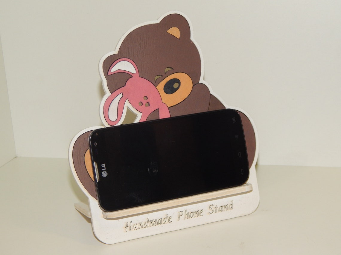 Bear Phone Stand Cnc Router Plan Dxf Svg Cdr Vector Files - Etsy