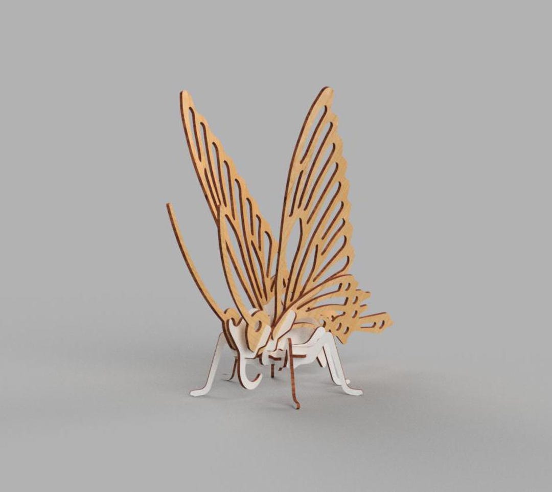 3D Butterfly Vector Plan for CNC Svg Dxf Cdr Pdf 3D Butterflies SVG ...