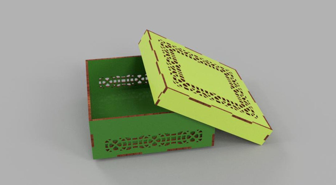 Gift Box Laser Cut DXF File CDR Vector Plan Glowforge File Cnc Router ...