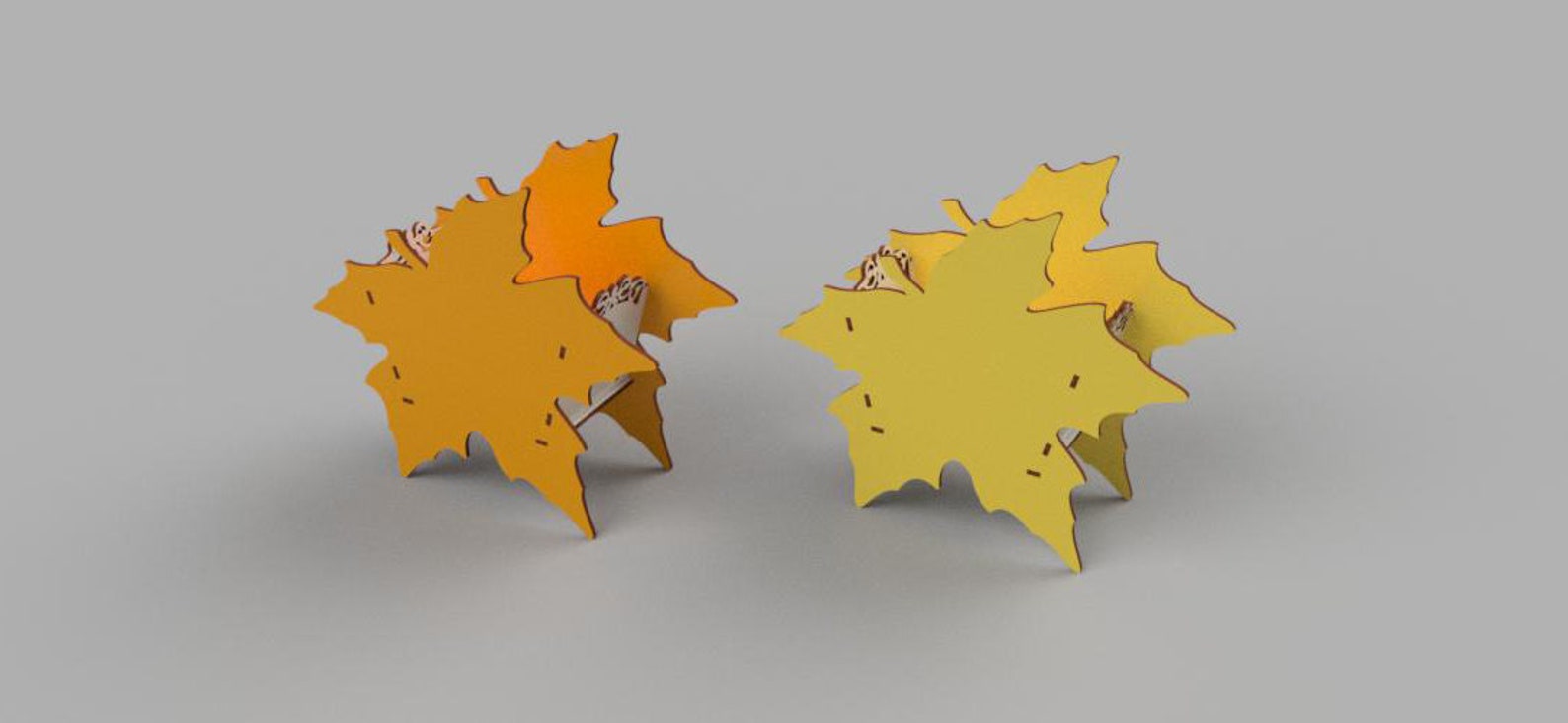 Cnc Leaf Box Laser Cut Project Svg Dxf Cdr Ai Formats 3 4 - Etsy
