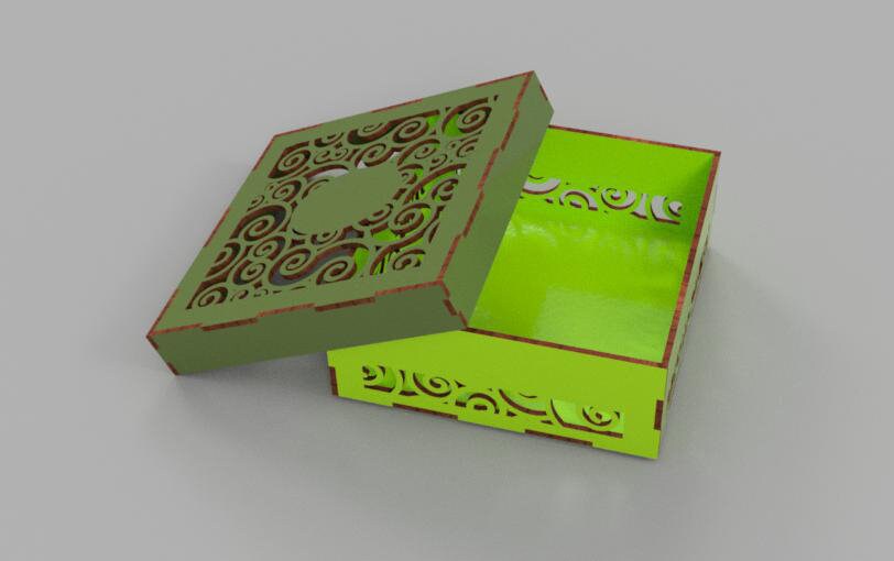 Gift Box Laser Cut DXF File CDR Vector Plan Glowforge File Cnc - Etsy