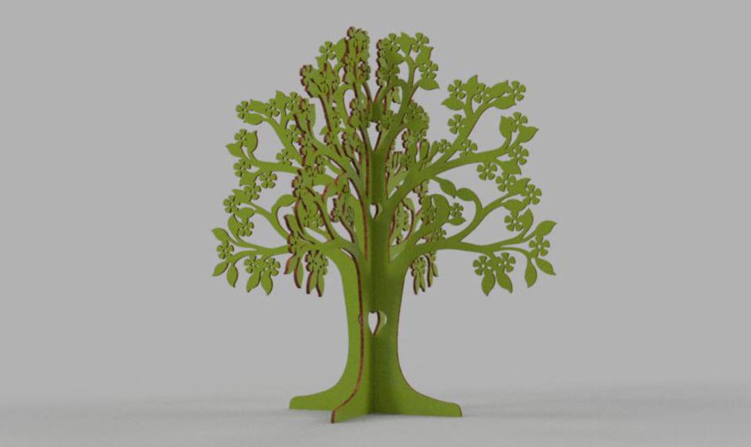 Wooden Tree Family Tree DXF Files for Laser, CNC Router and Laser ...