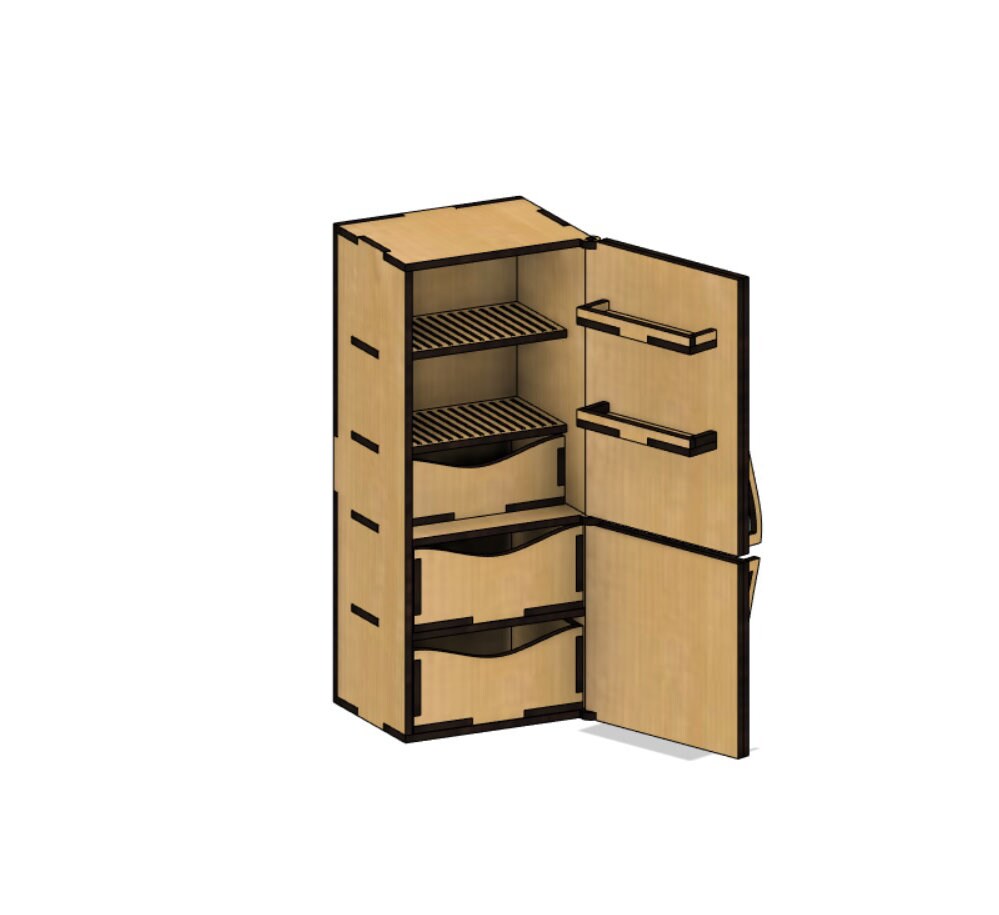 Vector File Toy Refrigerator Laser Cut Plan Glowforge Svg - Etsy