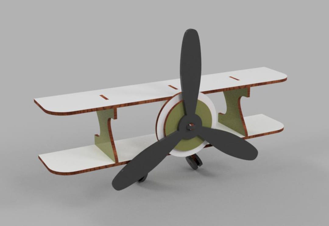 Wall Shelf Biplane 10 Mm Laser Cut Plan Aircraft Svg Files Home ...