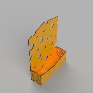 Set of 3 Laser Cut Plan Svg Cheese Box Vector Dxf Cdr Cnc Router Box Ai ...
