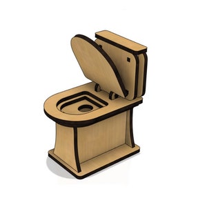 Inodoro archivo vectorial svg cnc plan glowforge svg atributos casa de ...