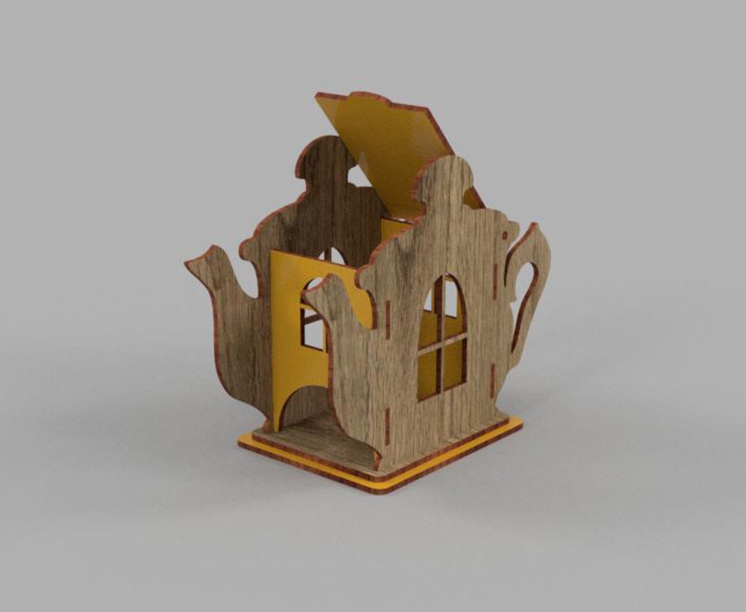 Tea House, Tea Holder Box, Tea Bag Dispenser, Tea Bag Holder, Tea Bag ...